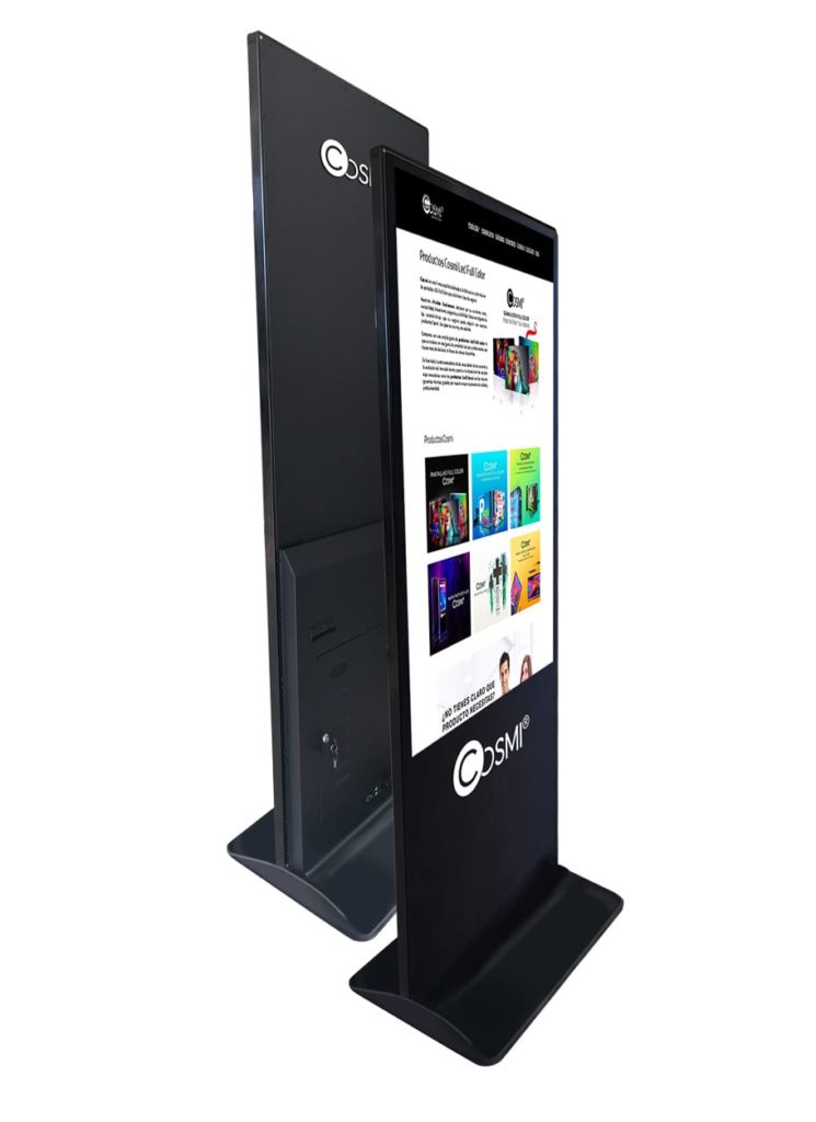 Ecran totem LCD 55 Pouces slim tactile Android intérieur - AGR Display ...